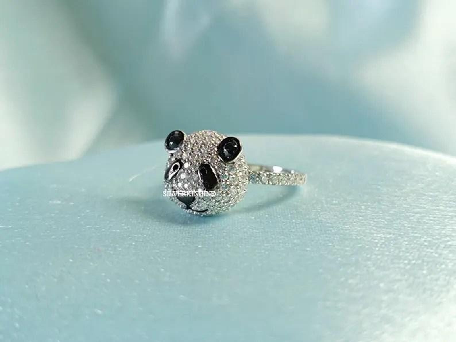 Panda Cartoon Ring for Women Diamond Daily Wear Unisex Ring ...