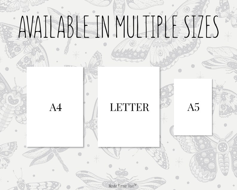 Personal Information Page | Printable PDF | A4, A5, Letter Format ...