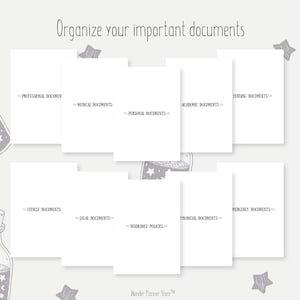 Emergency Binder Index Page & Tab Dividers | Printable PDF | A4, A5 ...