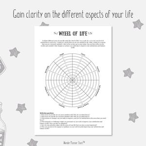 Wheel of Life Worksheet | Reflection Tool | Printable PDF | A4, A5 ...