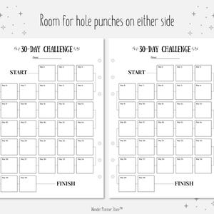 30-day Challenge | Printable PDF | A4, A5, Letter Format - Etsy