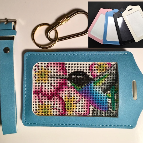 Needlepoint Case Keychain - Etsy