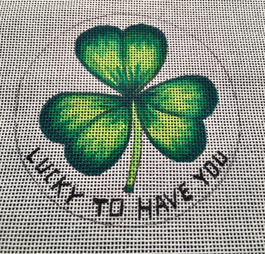 Lucky to Have You Shamrock, Symbol of Ireland & St Patrick's Day. Hand ...