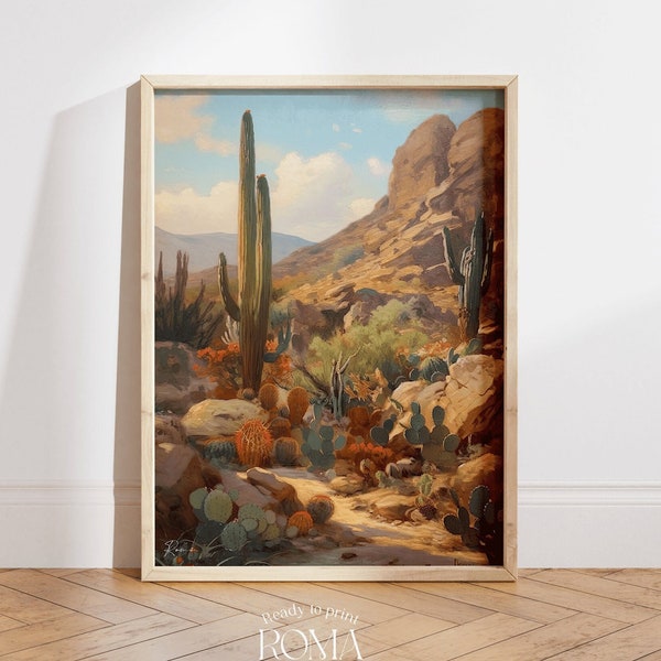 Saguaro Painting - Etsy