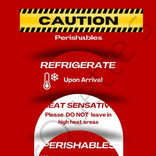 Keep Refrigerated Stickers - Etsy