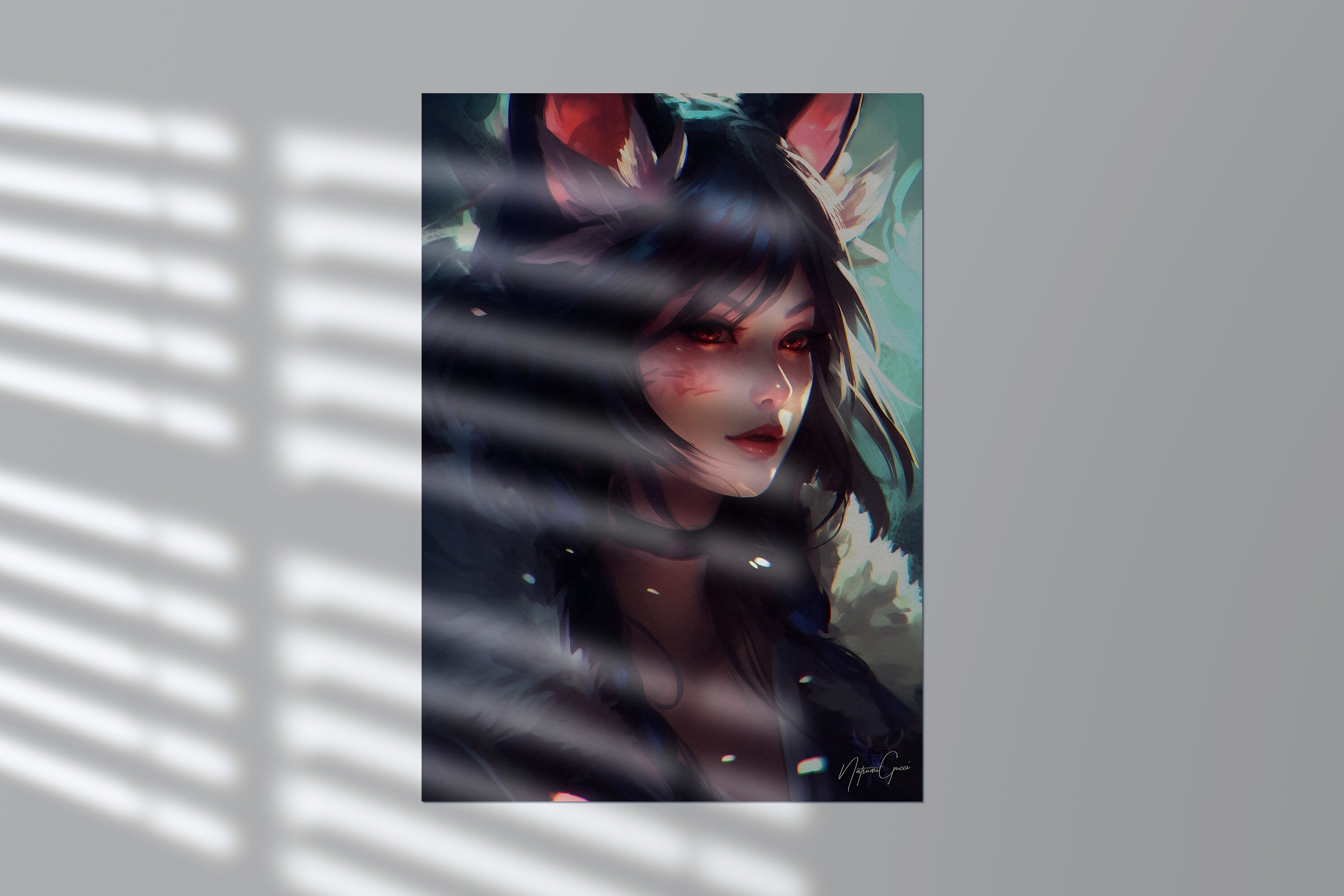 League of Legends Ahri Fan Art Digital Download Poster: Elevate Your ...
