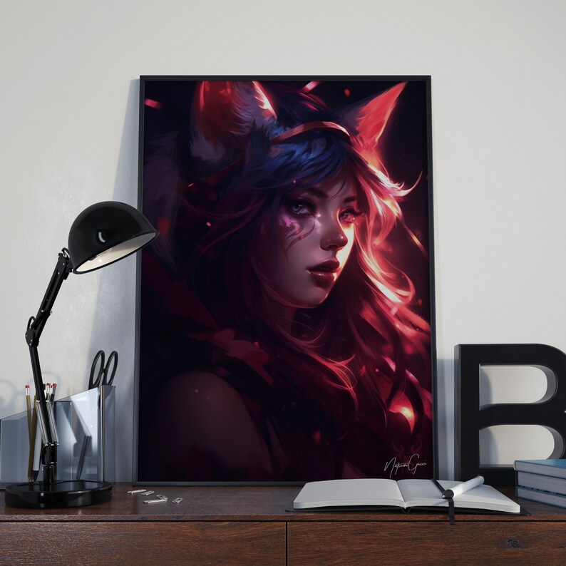 League of Legends Ahri Digital Download Poster: Elevate Your Gaming ...