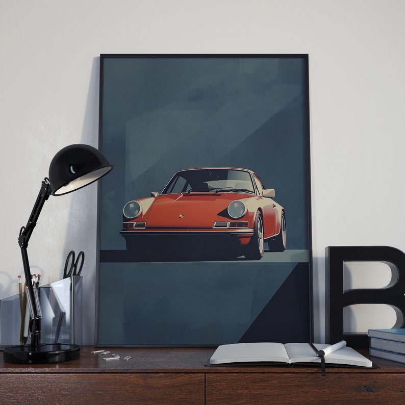 Porsche Wall Art | Classic Porsche Poster, Digital Print Poster ...