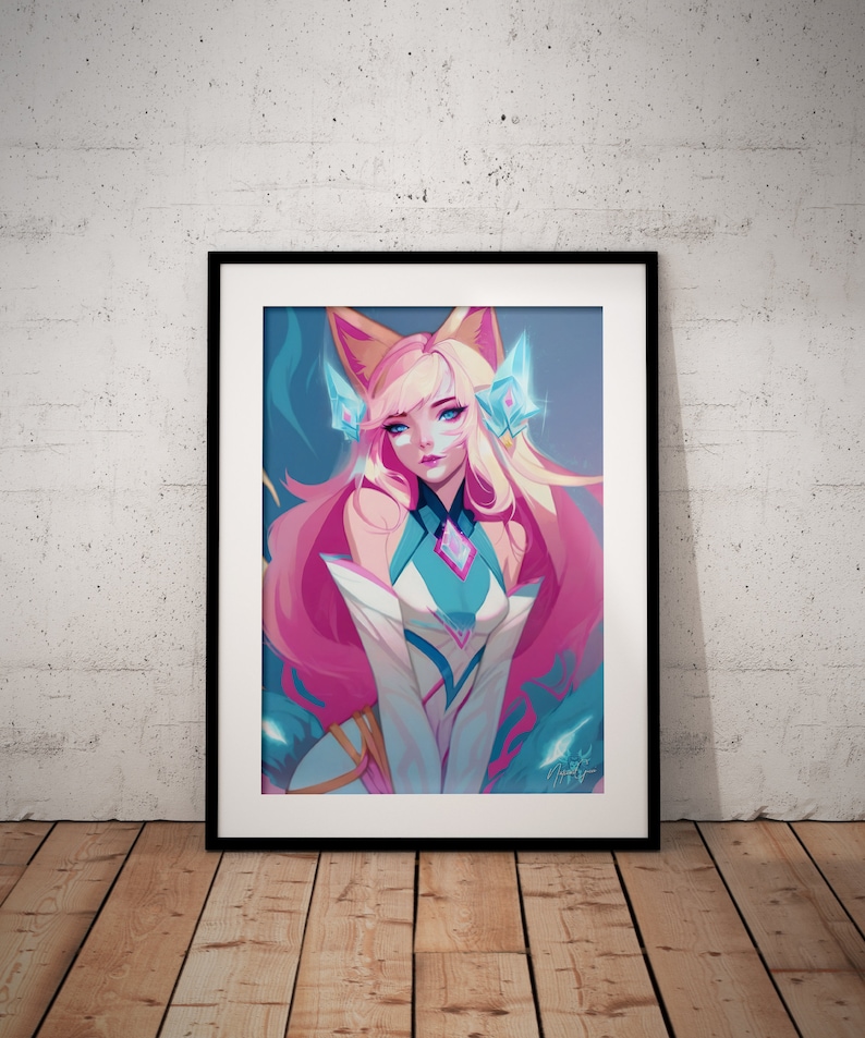League of Legends Ahri Digital Download Poster: Elevate Your Gaming ...