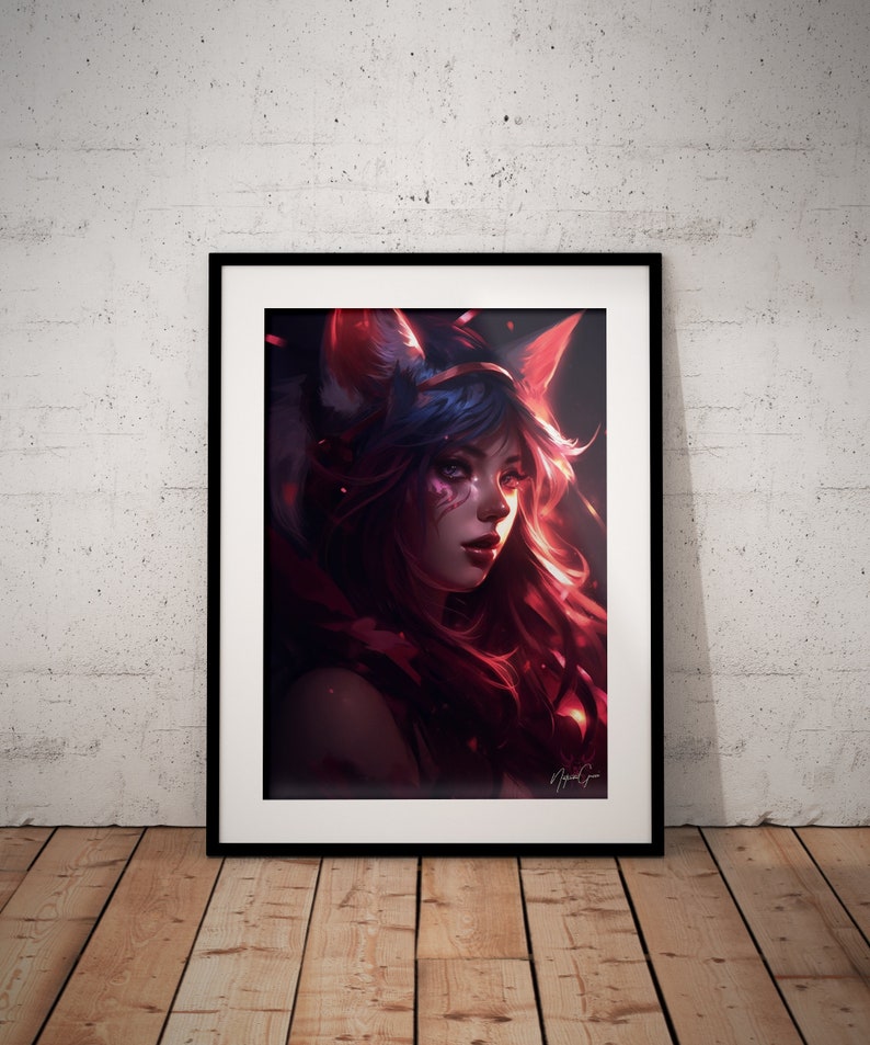 League of Legends Ahri Digital Download Poster: Elevate Your Gaming ...