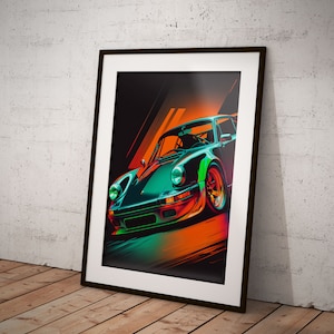Porsche Wall Art Porsche Poster Digital Print Poster DIGITAL DOWNLOAD ...