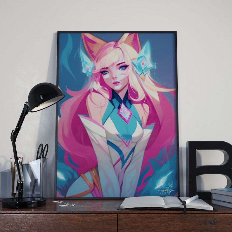 League of Legends Ahri Digital Download Poster: Elevate Your Gaming ...