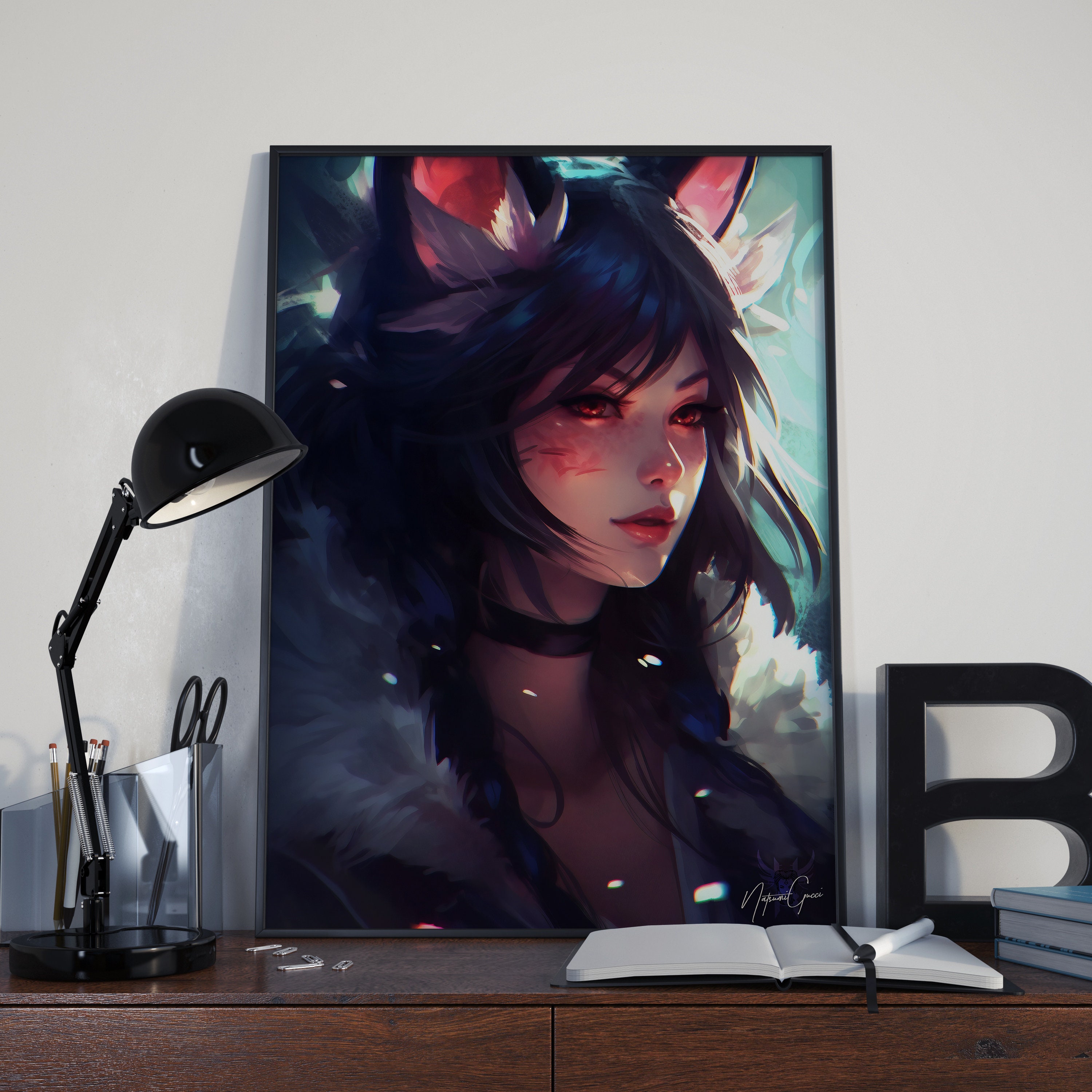 League of Legends Ahri Fan Art Digital Download Poster: Elevate Your ...