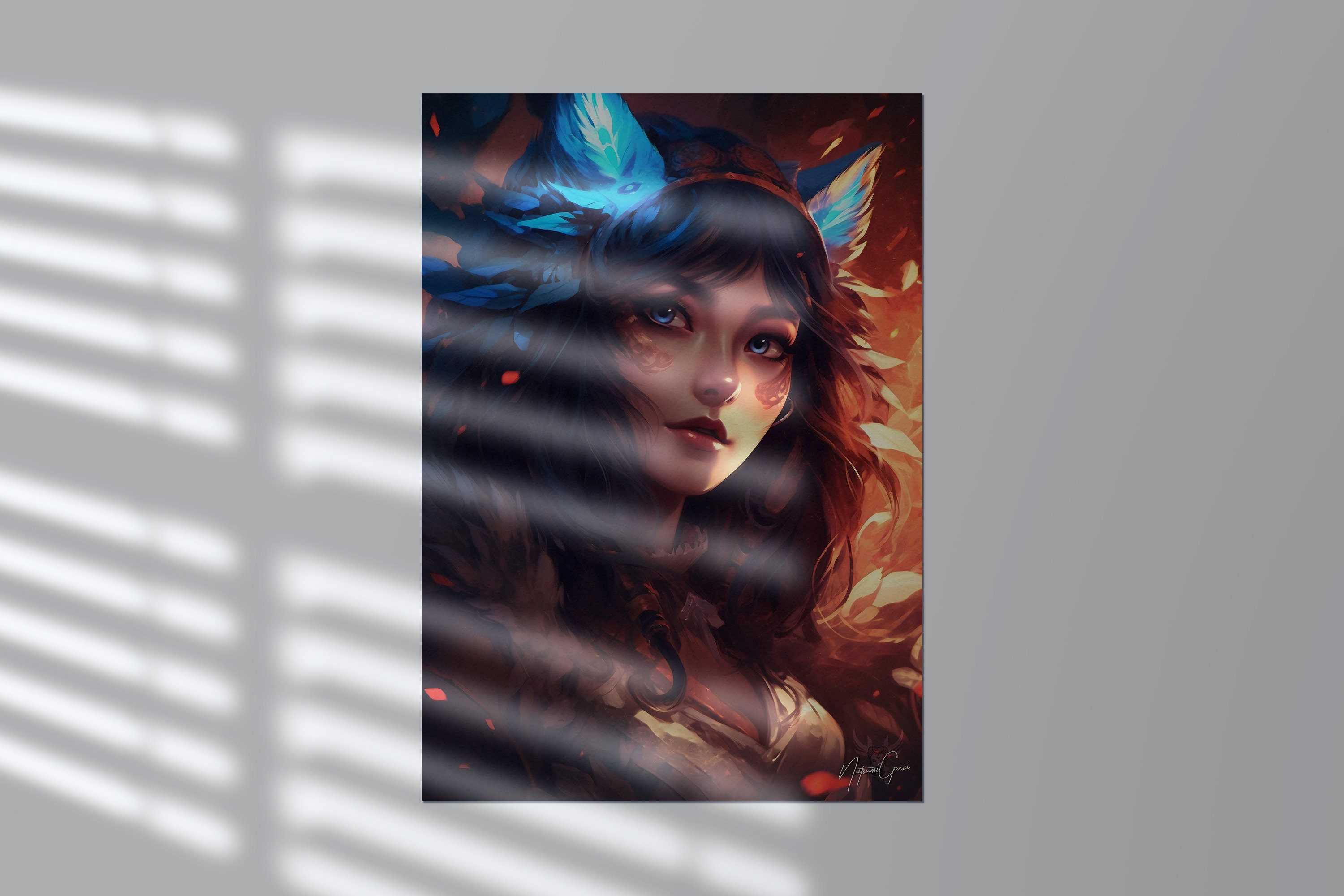 League of Legends Ahri Fan Art Digital Download Poster: Elevate Your ...