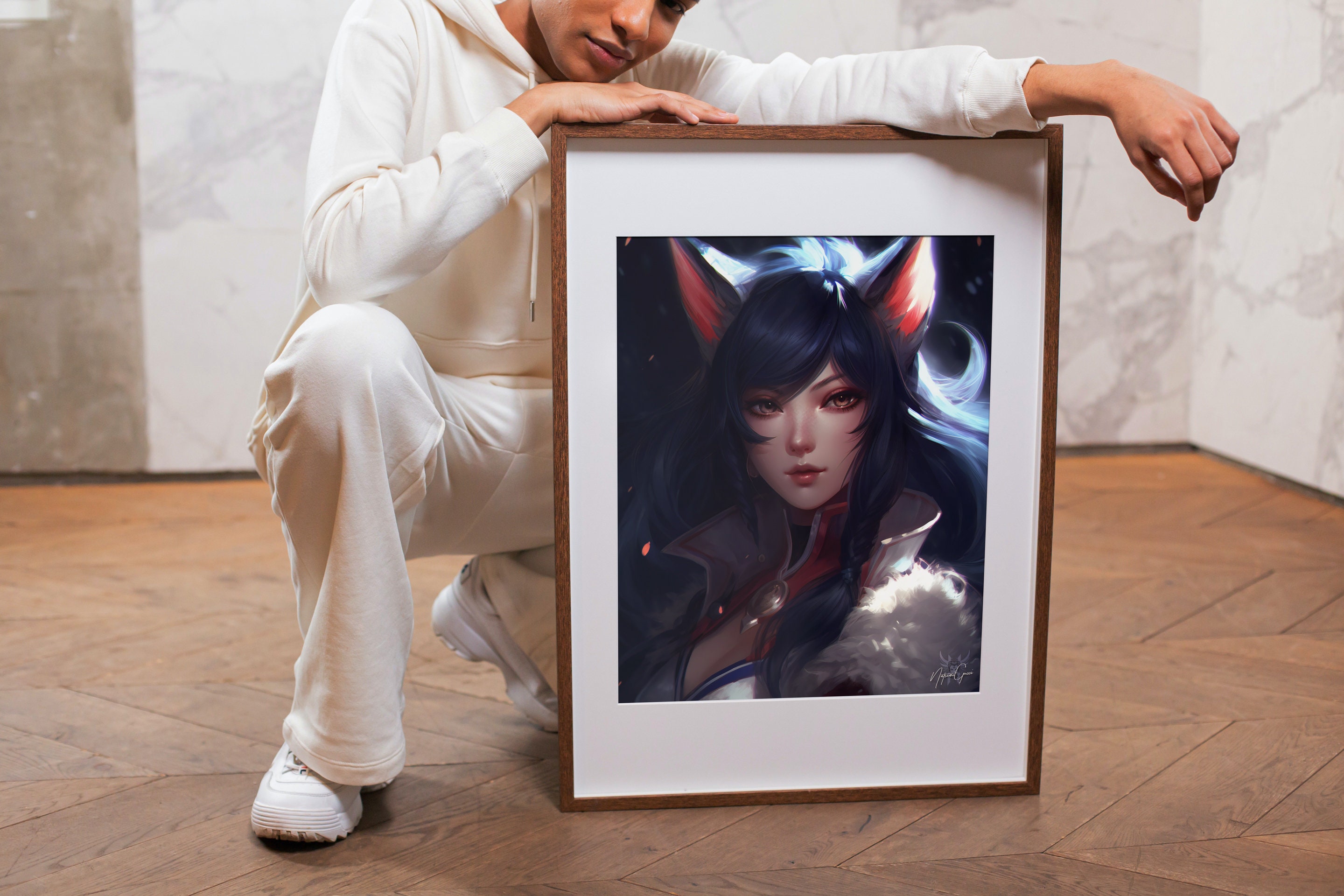 Digital Download Ahri Poster Art Stunning Digital Poster Art - Etsy