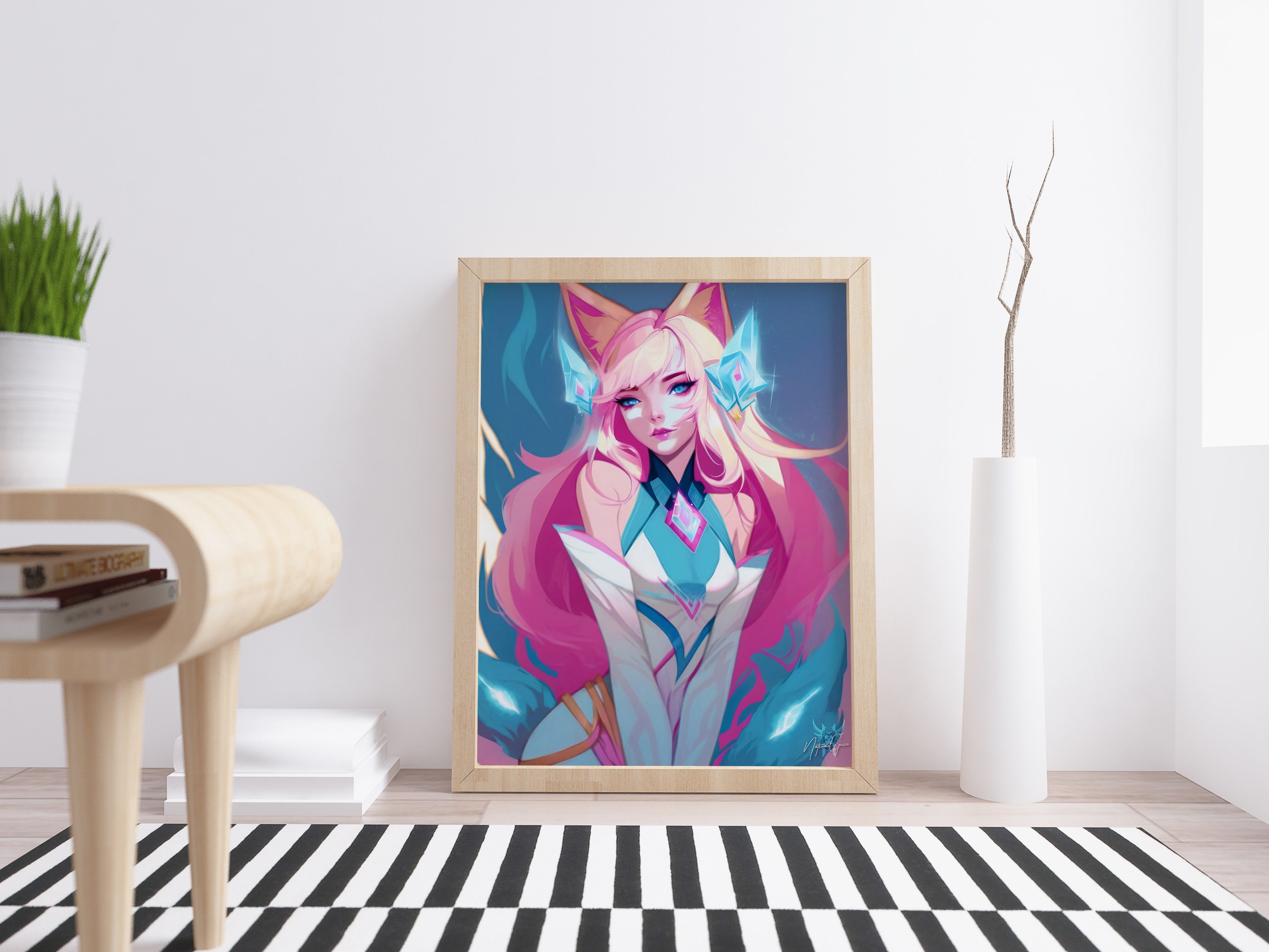 League of Legends Ahri Digital Download Poster: Elevate Your Gaming ...