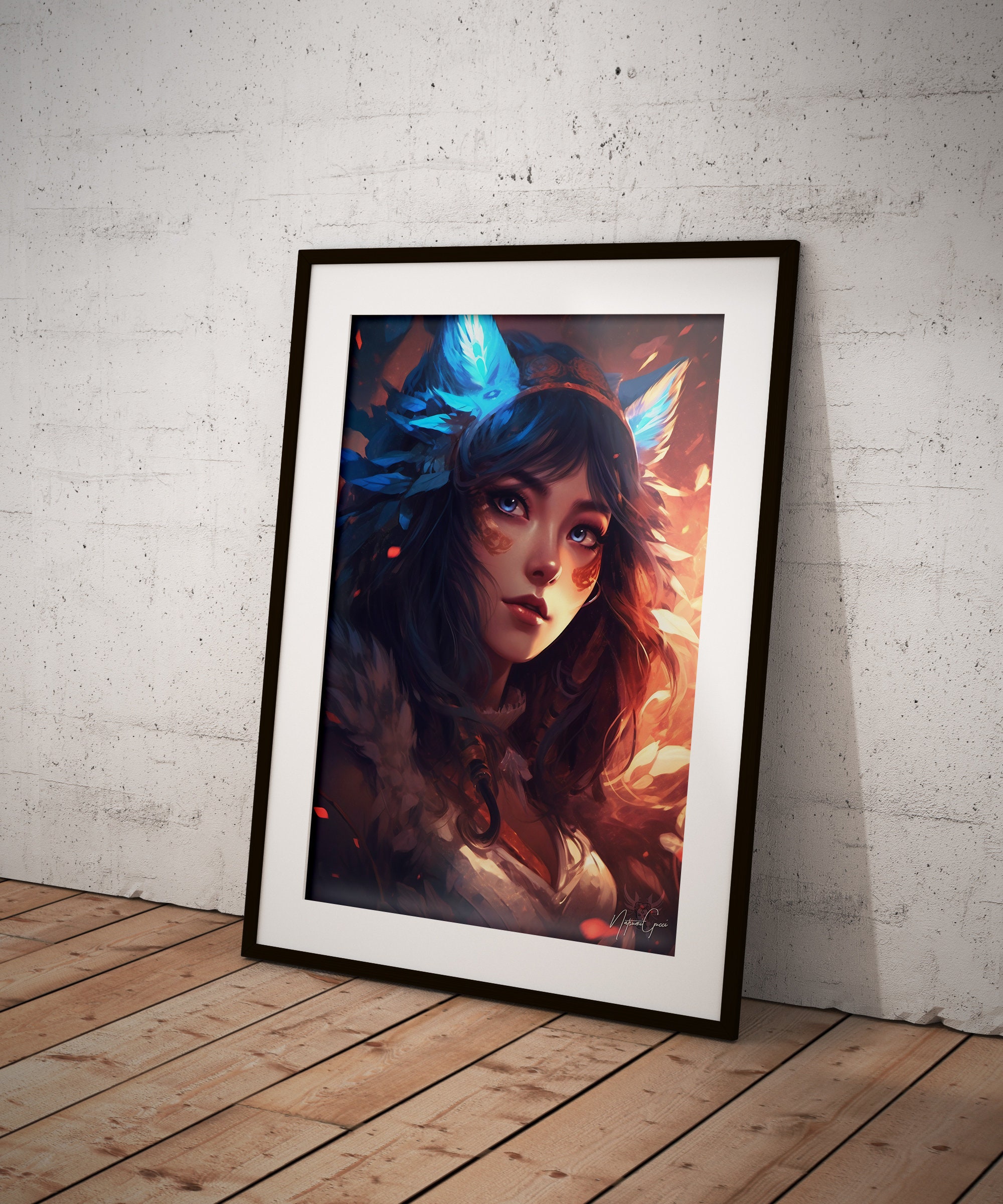 League of Legends Ahri Fan Art Digital Download Poster: Elevate Your ...