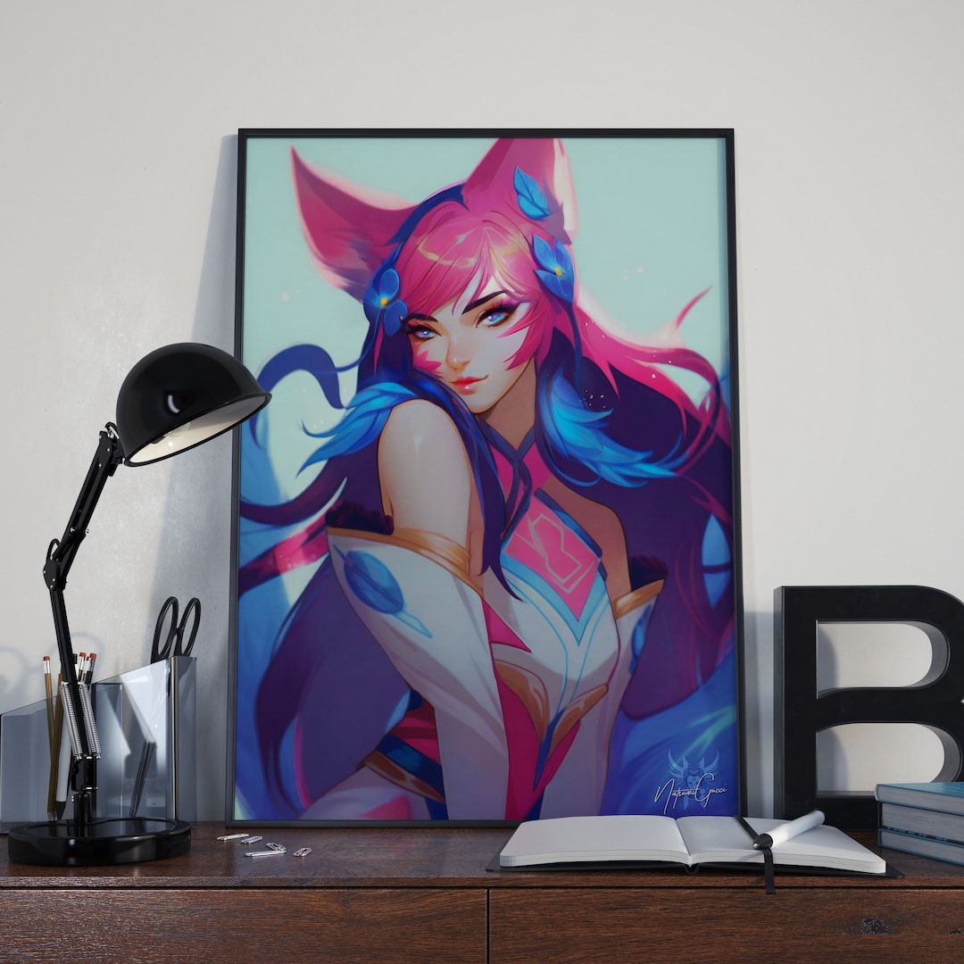 League of Legends Ahri Digital Download Poster: Elevate Your Gaming ...