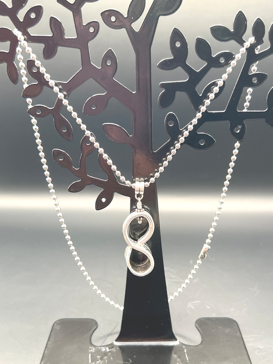 Silverware Infinity Pendant Necklace, Conversation Jewelry - Etsy