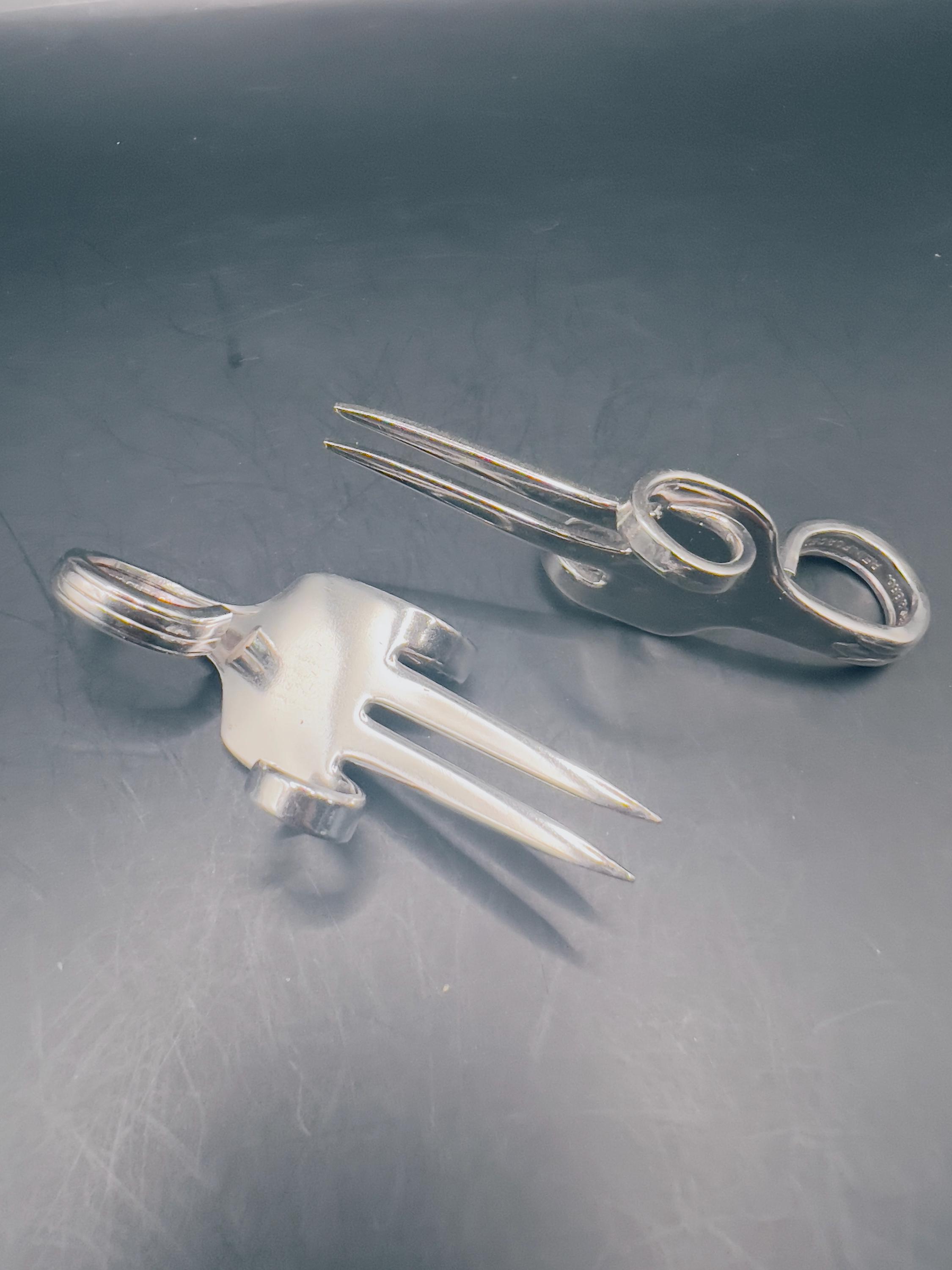 Repurposed Silverplated Corn Skewers: Vintage Charcuterie Forks (pair ...