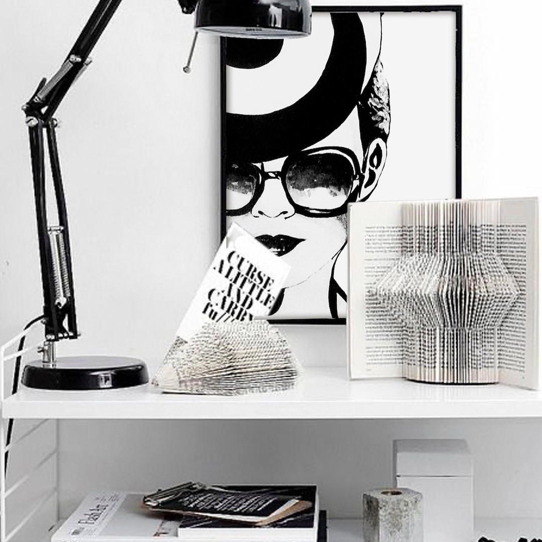 Black White Woman Print, Woman Wall Decor, Watercolour Woman Painting ...