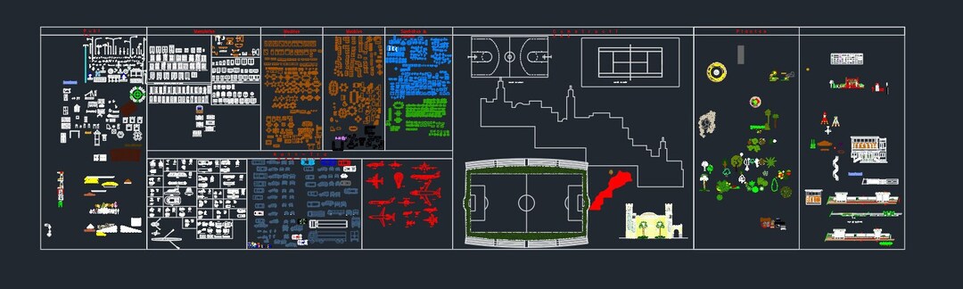 Autocad Bookcase Blocks 2D DWG Blocks Bookcase for Architects - Etsy ...