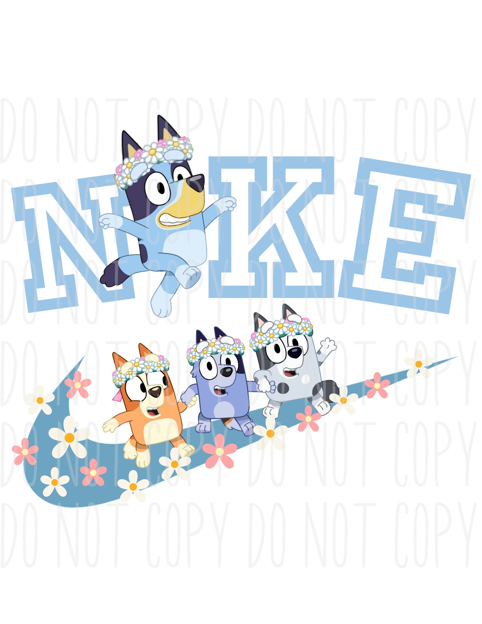 Bluey Nike Flower Girls PNG Bingo Muffin Socks Bluey - Etsy