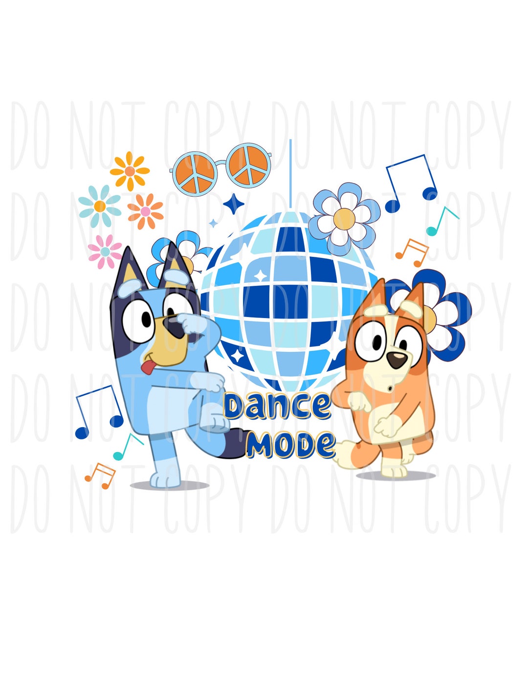 Bluey Dance Mode PNG - Etsy