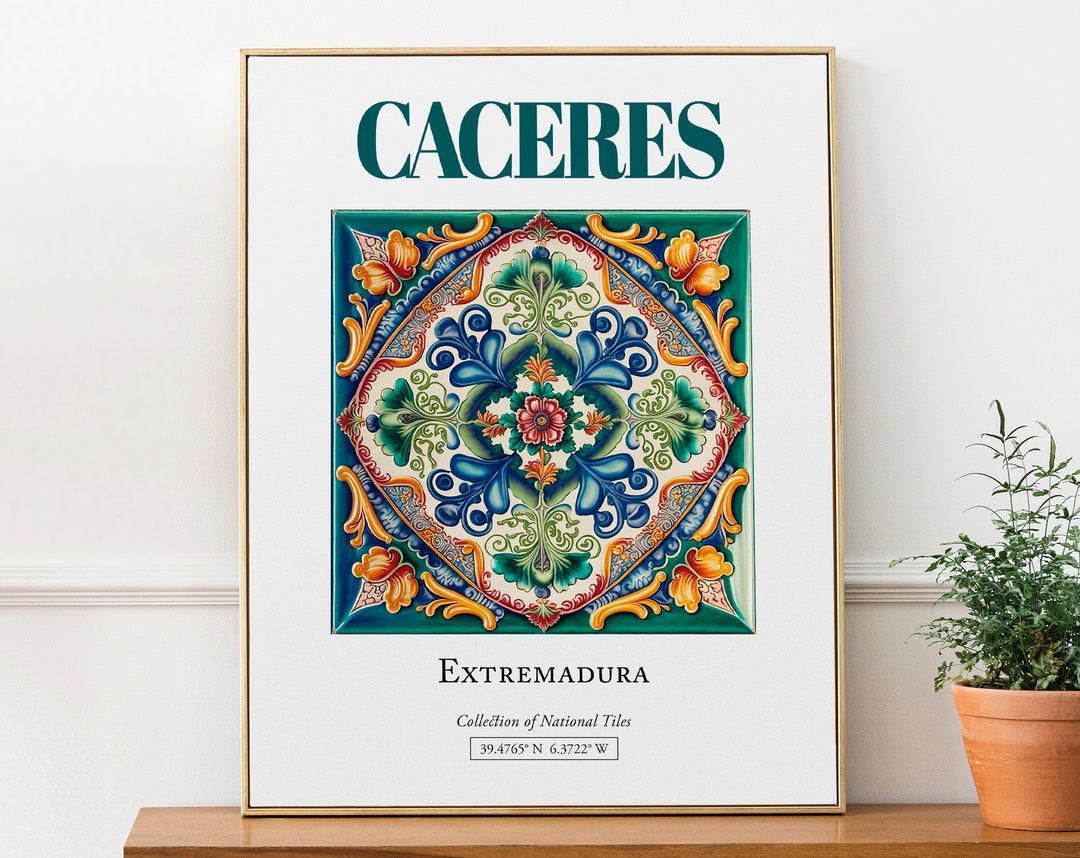 Caceres, Extremadura, Spain, Aesthetic Folk Traditional Tile, Wall ...