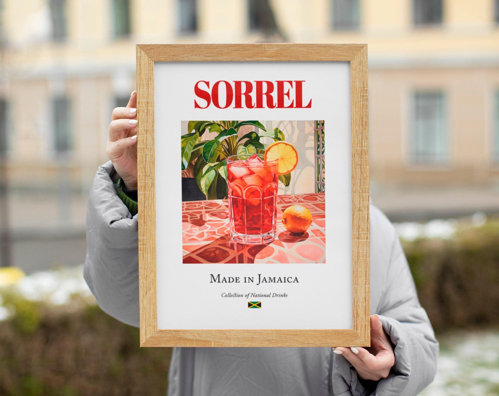 Sorrel, Traditional Jamaican Beverage (drink) Print Poster, Kitchen and ...
