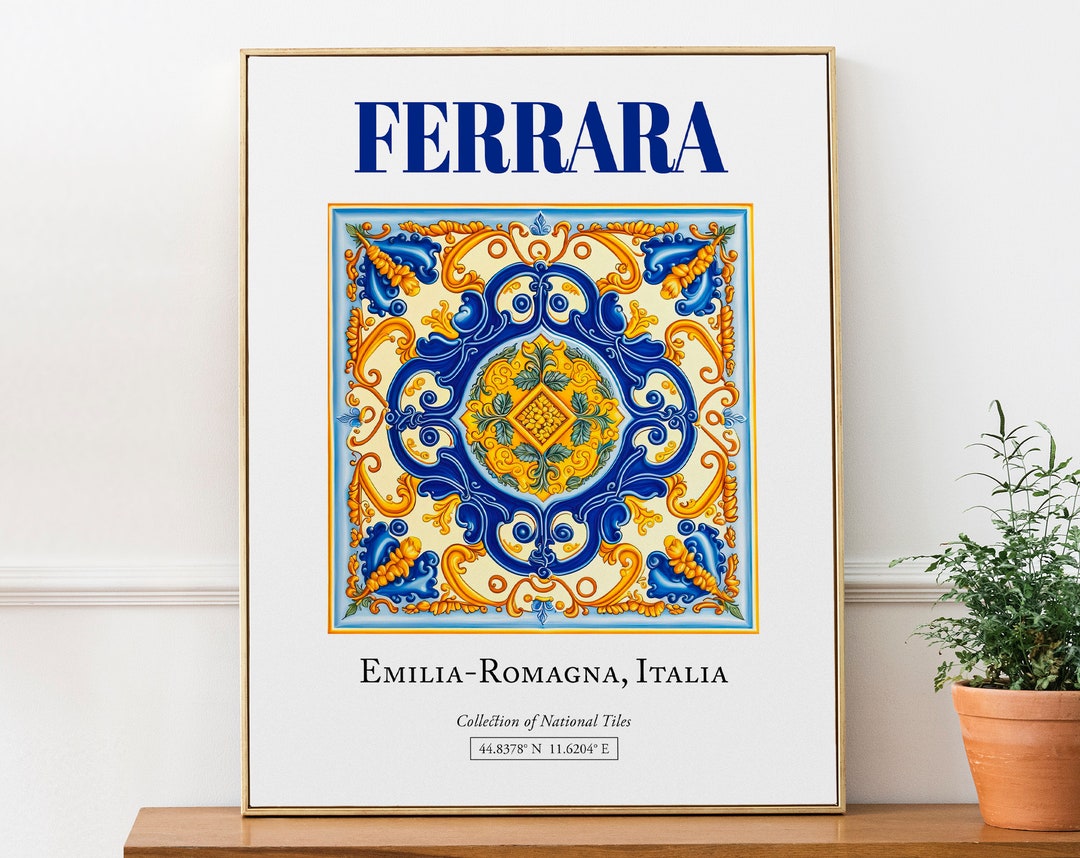 Ferrara, Emilia-romagna, Italy, Aesthetic Folk Traditional Maiolica ...