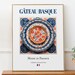 Gâteau Basque on Maiolica Tile Plate, Traditional French Food Wall Art ...