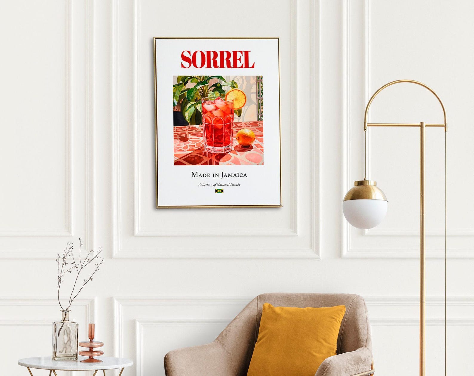 Sorrel, Traditional Jamaican Beverage (drink) Print Poster, Kitchen and ...