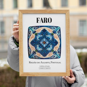 Faro, Região Do Algarve, Portugal, Traditional Tile Pattern Aesthetic ...
