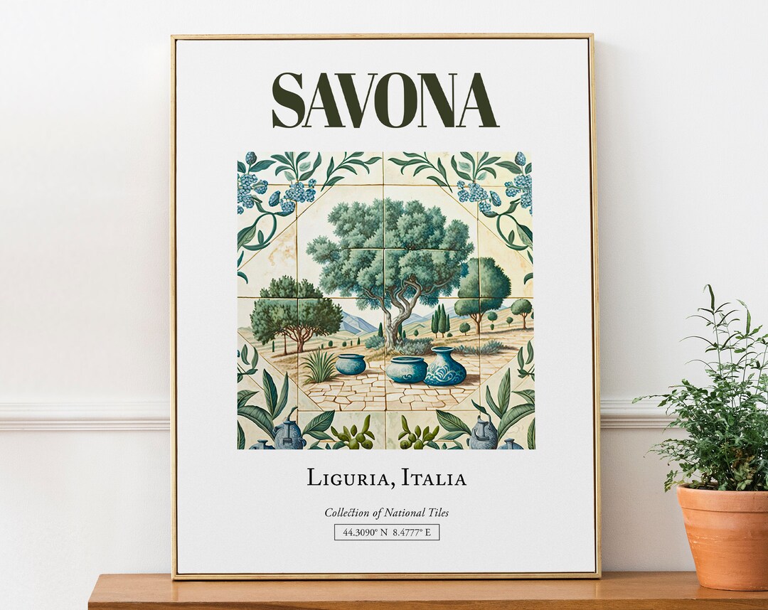 Savona, Liguria, Italy, Aesthetic Minimalistic Traditional Maiolica ...