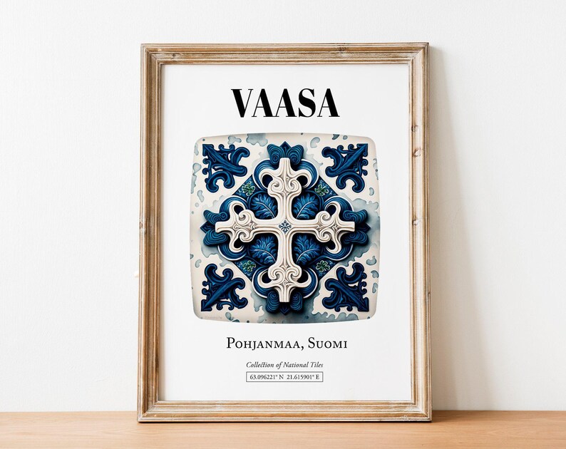 Stampa artistica su piastrelle di Vaasa, Finlandia: decorazione murale ...