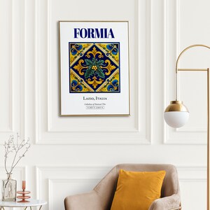 Formia, Lazio, Italy, Aesthetic Minimalistic Traditional Maiolica Tile ...