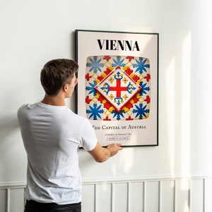 Vienna, Vienna, Austria, Traditional Tile Pattern Aesthetic Wall Art ...