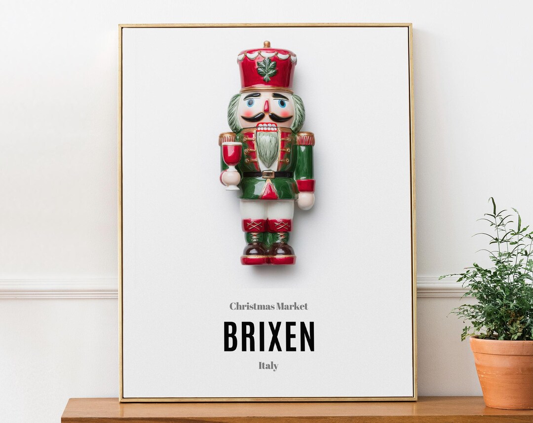 Brixen Italy Christmas Market Print, Nutcracker Wall Art Poster - Etsy