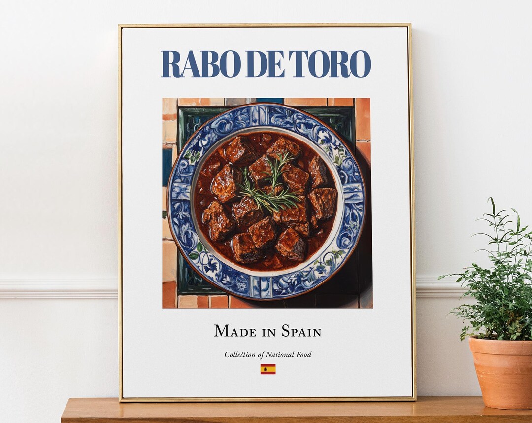 Rabo De Toro Print, Traditional Spanish Oxtail Stew Poster - Etsy