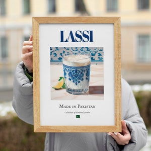 Lassi, Traditional Pakistani Beverage (drink) Print Poster, Kitchen and ...