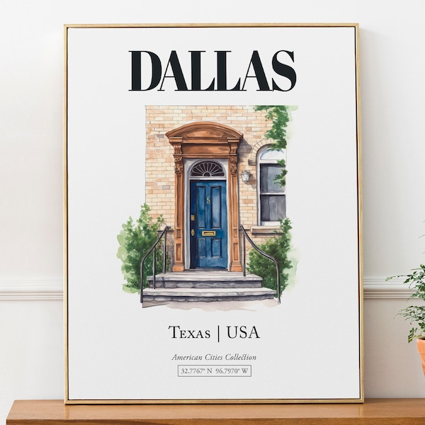Dallas Texas Aesthetic Poster - Etsy