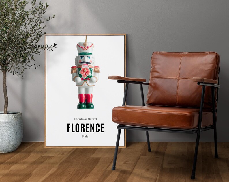 Florence Italy Christmas Nutcracker Art Print Poster - Etsy Australia