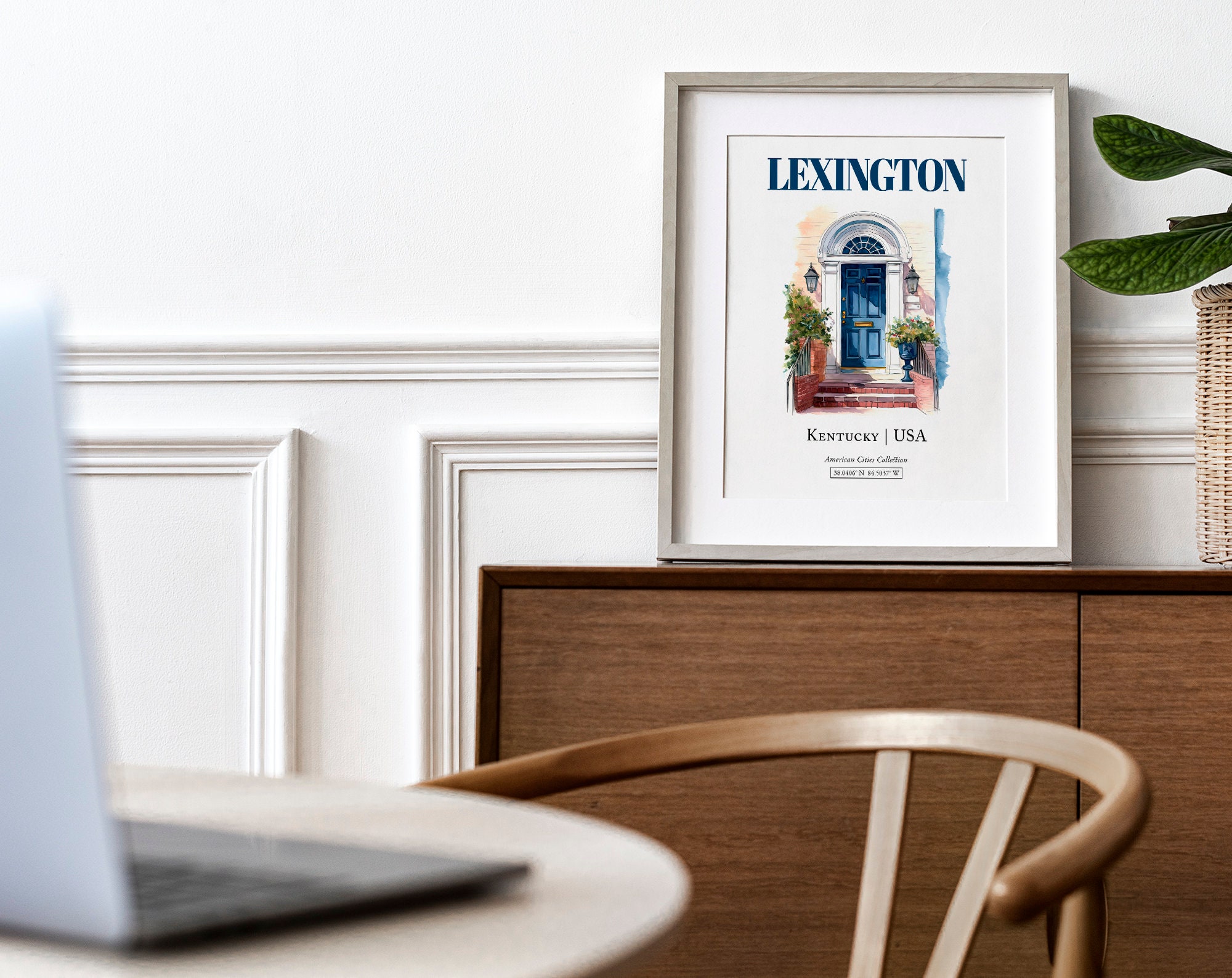 Lexington Kentucky USA Aesthetic Minimalistic Watercolor - Etsy