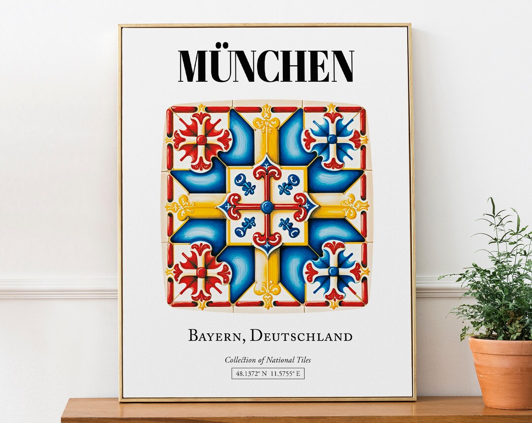 München, Bayern, Deutschland, Traditional Tile Pattern Aesthetic Wall ...