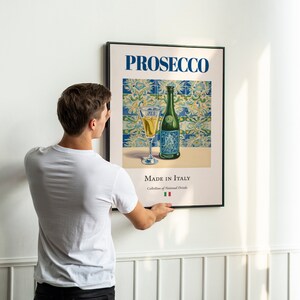 Prosecco on Maiolica Tile, Italian Traditional Beverage Print Poster ...