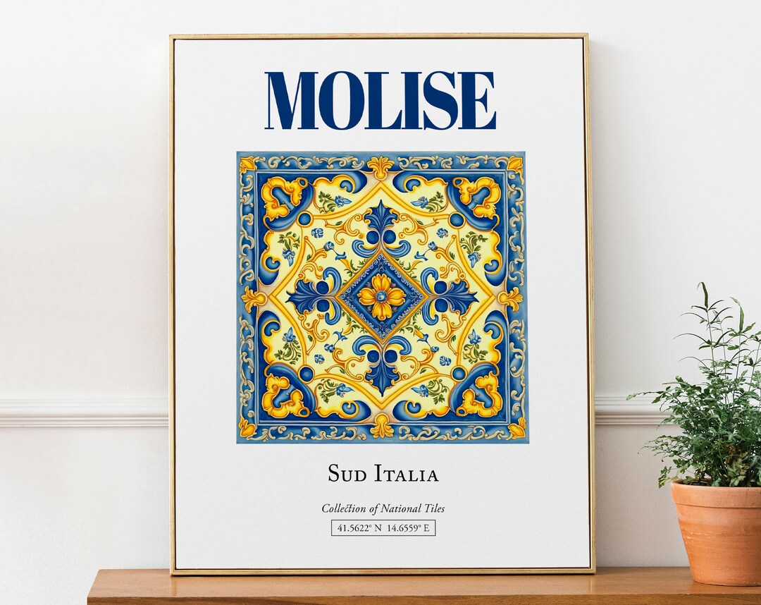 Molise, Sud Italia, Italy, Aesthetic Folk Traditional Maiolica Tile ...
