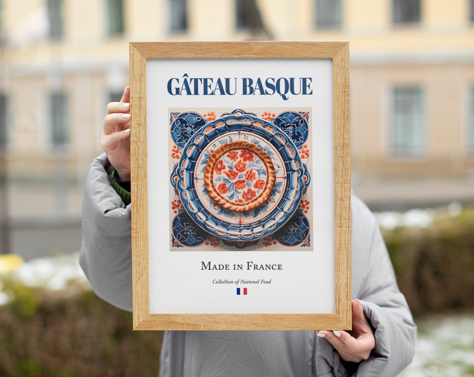 Gâteau Basque on Maiolica Tile Plate Traditional French Food - Etsy