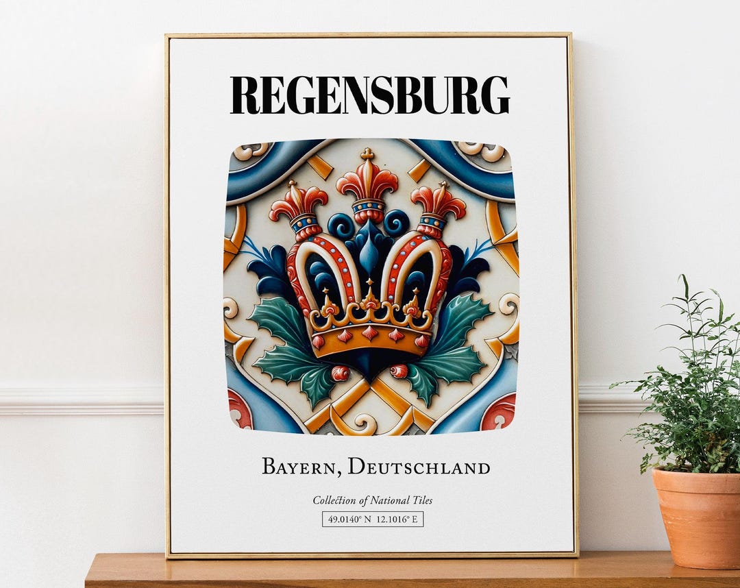 Regensburg, Bayern, Germany, Traditional Tile Pattern Aesthetic Wall ...
