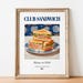 Club Sandwich Art Print: Traditional American Food Poster - Etsy